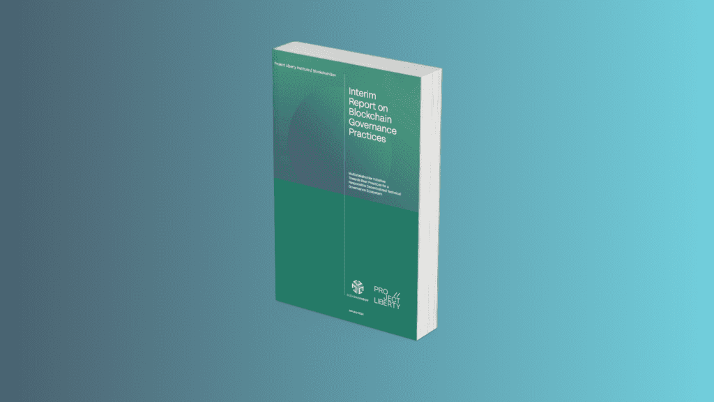 Interim Report on Blockchain Governance - BlockchainGov